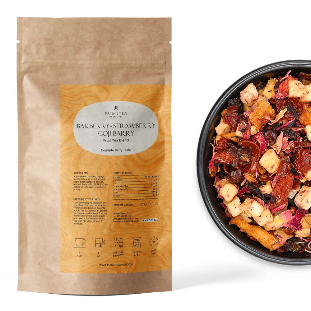 Barberry-Strawberry-Gogi Berry (Fruit Tea) - Prime Tea